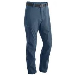Funktionshose Maier Sports "Nil", Herren, Gr. 54, Normalgr&ouml;&szlig;en, blau (jeansblau), 90% Polyamid, 10% Elasthan, Hosen Funktionshose, Herren Wanderhose, atmungsaktive Outdoor-Hose mit Roll up Funktion