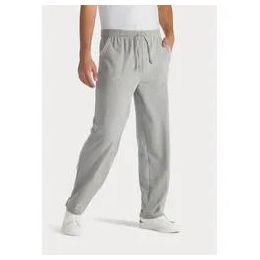 Sweathose Kangaroos, Damen, Gr. 52/54 (L), N-Gr, grau (grau, meliert), Sweatware, Obermaterial: 60% Baumwolle, 40% Polyester, unifarben, Basic, l&auml;ssig geschnitten lang, Hosen Sweathose, Jogginghose in legerer Weite