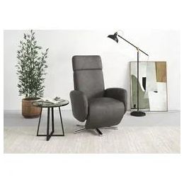 Sit & More TV-Sessel SIT & MORE "Grenoble, inkl. Kopfteilverstellung", grau (anthrazit), B:71cm H:110cm T:82cm, Sessel, wahlweise mit 2 Motoren, Akku & Aufstehhilfe