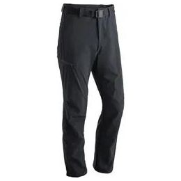 Funktionshose Maier Sports "Nil", Herren, Gr. 35, Kurzgr&ouml;&szlig;en, schwarz, 90% Polyamid, 10% Elasthan, Hosen Funktionshose, Herren Wanderhose, atmungsaktive Outdoor-Hose mit Roll up Funktion