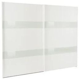 Schwebet&uuml;renschrank wimex "Altona", wei&szlig; (wei&szlig;, wei&szlig;glas), B:270cm H:236cm T:65cm, Holzwerkstoff, Schr&auml;nke, Schwebet&uuml;renschrank, mit Glaselementen und zus&auml;tzlichen Einlegeb&ouml;den
