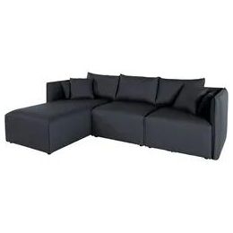 Ecksofa OTTO HOME "N&ouml;re L-Form", grau (anthrazit), B:262cm H:74cm T:172cm, Samtoptik (100% Polyester);Struktur (100% Polypropylene);Webstoff (100% Polyester);Struktur fein (100% Polyester);Luxus-Microfaser Lederoptik (100% Polyester);Baumwoll-/Leinenmix (60% Baumwolle/40% Leinen), Sofas, Ecksofa, 3 Teile, in vielen Bezugsqualit&auml;ten und Farben. Modulteile s. "N&ouml;re"