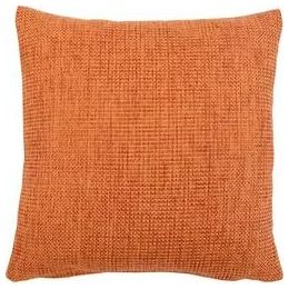 G&ouml;zze Dekokissen G&Ouml;ZZE "Dallas", orange (orange, unifarben), B:60cm L:60cm, Obermaterial: 100% Polyester, Dekokissen_Sitzkissen_Kissenh&uuml;llen, in vielen Farben
