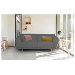 3-Sitzer OTTO HOME "Maroon", grau, B:236cm H:82cm T:96cm, Struktur grob ( 100% POLYPROPYLEN;Struktur fein ( 100% Polyester);Struktur (100% Polyester), Sofas, in skandinavischem Design, mit losen Kissen