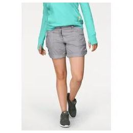 Bermudas Kangaroos, Damen, Gr. 46, N-Gr, grau (hellgrau), Web, Obermaterial: 100% Baumwolle, unifarben, schmal kurz, Hosen Shorts Strandshorts, krempelbar