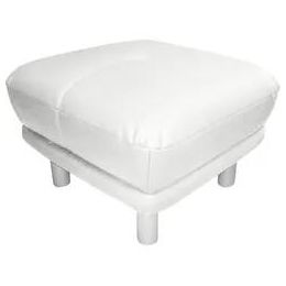 Hocker Trendmanufaktur "Cecilia, bequem und elegant", wei&szlig; (altwei&szlig;), B:66cm H:44cm T:66cm, NaturLEDER (echtes Rindsleder);Luxus-Microfaser ALCAZAR (100% Polyester);NaturLEDER: Bitte beachten Sie, dass Lederbez&uuml;ge mehr N&auml;hte aufweisen als Stoffbez&uuml;ge.;Kunstleder SOFTLUX;Microfaser PRIMABELLE (100% Polyester), Hocker, Polsterhocker