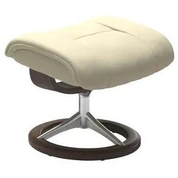 Fu&szlig;hocker stressless "Mayfair", beige (vanilla paloma), B:55cm H:41cm T:39cm, Leder BATICK: BATICK ist ein leicht korrigiertes, durchgef&auml;rbtes und genarbtes M&ouml;belleder, bei dem die meisten Unebenheiten und Spuren in der Regel entfernt wurden.;Leder PALOMA: PALOMA ist ein durchgef&auml;rbtes Semianilin-M&ouml;belleder mit nat&uuml;rlicher Narbung.;ROHLEDER Stoff Q2 FARON: Ein fester zuverl&auml;ssiger Boucl&eacute; mit einem