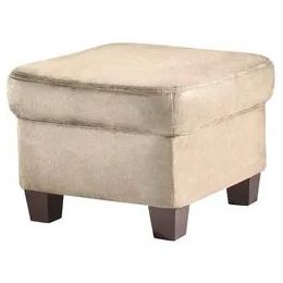 Hocker Home Affaire "Budapest", beige (natur), B:60cm H:40cm T:60cm, sch&ouml;n changierende Chenille aus 44% Polyacryl, 37% Polyester und 19% Baumwolle;strapazierf&auml;higes Microfaser aus 100% Polyester;angenehm weiche Wildlederoptik Melrose aus 100% Polyester, Hocker, Hocker