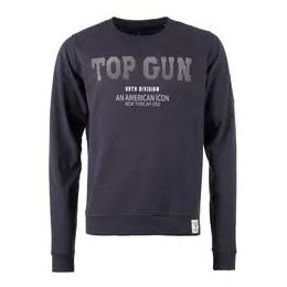 Sweater Top Gun "TG20213007", Herren, Gr. 56XXL, blau (navy), Obermaterial: 100% Baumwolle ; 100% Baumwolle, Sweatshirts Sweater