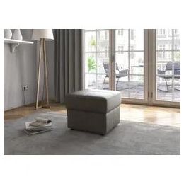 Sit & More Hocker SIT & MORE "Freetown", braun, B:59cm H:48cm T:59cm, Hocker, Polsterhocker, auf Gleitern