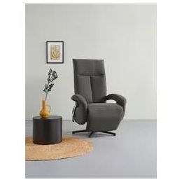 Sit & More TV-Sessel SIT & MORE "Tycoon", grau, B:74cm H:112cm T:82cm, 98% Polyester 2% Polyamid, Sessel, wahlweise manuell, mit zwei Motoren oder mit Akku oder mit 2 Motoren