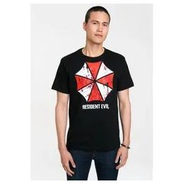 T-Shirt logoshirt "Resident Evil - Umbrella", Herren, Gr. S, schwarz, 100% Baumwolle, bedruckt, normal, Rundhals, Shirts T-Shirt, mit Umbrella-Symbol
