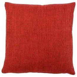 G&ouml;zze Dekokissen G&Ouml;ZZE "Dallas", rot (karminrot, unifarben), B:60cm L:60cm, Obermaterial: 100% Polyester, Dekokissen_Sitzkissen_Kissenh&uuml;llen, in vielen Farben