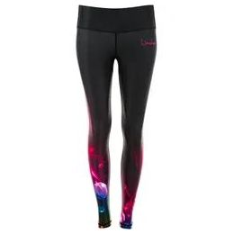 Leggings WINSHAPE "AEL102-Cosmic", Damen, Gr. XS, Normalgr&ouml;&szlig;en, schwarz (cosmic), 80% Polyester, 20% Elasthan, Hosen Leggings, mit leichtem Kompressionseffekt