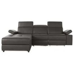 Ecksofa Home Affaire "Kilado, L-Form", braun, B:259cm H:98cm T:163cm, Echtleder/Kunstleder, Sofas, Ecksofa, mit Relaxfunktion, verstellbarer Armlehne, Kopfteilverstellung