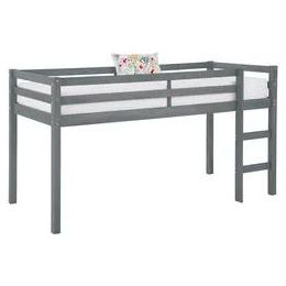 Hochbett OTTO HOME "Alpi", grau, B:103cm H:111cm L:208cm, Hochbetten, Hochbett, aus sch&ouml;nem massivem Kiefernholz, Au&szlig;enma&szlig;enbreite 103 cm