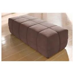 Hocker DOMO collection "Brandon", braun (dunkelbraun), B:150cm H:40cm T:60cm, Kunstleder SOFTLUX;Luxus-Microfaser in Antikleder-Optik(100% Polyester);Luxus-Microfaser (100% Polyester), Hocker, Polsterhocker, gro&szlig;e Ausf&uuml;hrung passend zu "Brandon", auch in Cord