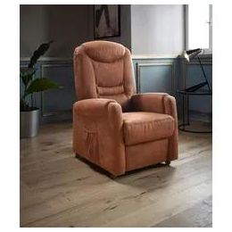 Sit & More TV-Sessel SIT & MORE "Morten", braun (cognac), B:76cm H:113cm T:78cm, Luxus-Kunstleder;NaturLEDER (echtes Rindsleder);Luxus-Microfaser (100% Polyester), Sessel, Fernsehsessel, in Gr&ouml;&szlig;e M, wahlweise mit Motor und Aufstehhilfe