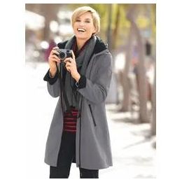 Softshelljacke Casual Looks, Damen, Gr. 22, grau, 94% Polyester, 6% Elasthan, unifarben, figurumspielend, Jacken Softshelljacke