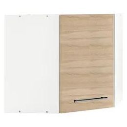 Eckh&auml;ngeschrank KOCHSTATION "KS-Trient", braun (eichefarben), B:60cm H:57cm T:60cm, Schr&auml;nke, Eckh&auml;ngeschrank, 60 cm breit