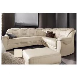 Sit & More Ecksofa SIT & MORE "Benson L-Form", beige (creme), B:265cm H:94cm T:215cm, NaturLeder;Luxus-Microfaser;Luxus-Kunstleder;Primabelle-Microfaser, Sofas, Ecksofa, wahlweise mit Bettfunktion