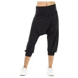 Haremshose WINSHAPE "3&frasl;4-Haremshose HP201", Damen, Gr. M, Normalgr&ouml;&szlig;en, schwarz, 80% Polyester, 20% Elasthan, Hosen Haremshose Relaxhose Tanzhose, Functional