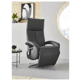 Sit & More TV-Sessel SIT & MORE "Tycoon mit Kopfteilverstellung und 360 Drehfunktion", schwarz, B:74cm H:117cm T:85cm, Sessel, wahlweise manuell oder elektrischer Funktion, auch mit Akku (kabellos)