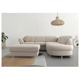 Sit & More Ecksofa SIT & MORE "Apulia L-Form", grau (elephant), B:250cm H:78cm T:212cm, Webstoff (100% Polyester);Struktur weich (90% Polyester, 10% Polyamid);Luxus-Micofaser Euphoria (100% Polyester);Samtoptik (100% Polyester), Sofas, Ecksofa, wahlweise Bettfunktion, Bettkasten und Kopf- und Armteilverstellung