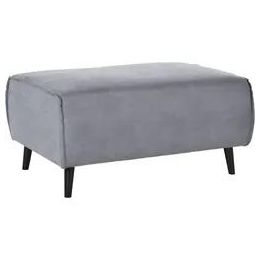 Hocker DOMO collection "Amora", grau, B:97cm H:47cm T:66cm, Hocker, Polsterhocker, mit Federkern