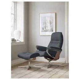 Relaxsessel stressless "Sunrise", beige (cream batick), B:83cm H:105cm T:74cm, Leder BATICK: BATICK ist ein leicht korrigiertes, durchgef&auml;rbtes und genarbtes M&ouml;belleder, bei dem die meisten Unebenheiten und Spuren in der Regel entfernt wurden., Sessel, Relaxsessel, mit Cross Base, Gr&ouml;&szlig;e S, M & L, Holzakzent Eiche