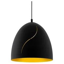 Eglo Pendelleuchte "HUNNINGHAM", gold (schwarz, goldfarben), 1, &Oslash; 40,5cm, Leuchten, H&auml;ngelampe, H&auml;ngeleuchte, Esstischlampe, Wohnzimmerlampe, E27, 40,5 cm, Pendelleuchte