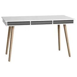 Schreibtisch HAMMEL FURNITURE "Mistral B&uuml;rotisch, Arbeitstisch, Tisch, Computertisch", grau (graphit), B:137,4cm H:75cm T:60cm, Tische, Schreibtisch, Holzbeinen, B: 137,4 cm, Designm&ouml;bel