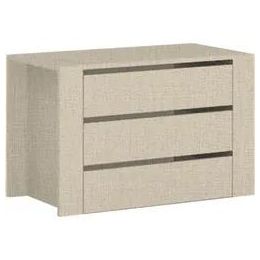 Schubladeneinsatz OTTO HOME "Onyx, f&uuml;r die Fachbreite 88cm", beige (beige matt stoffdekor), B:88cm H:57cm T:45cm, Holzwerkstoff, Schubladeneins&auml;tze, Schubladeneinsatz, 3 Schubladen mit Soft Close Funktion
