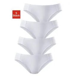 Bikinislip Petite Fleur, Damen, Gr. 34, wei&szlig;, Piqu&eacute;, Obermaterial: 95% Baumwolle, 5% Elasthan, unifarben, k&ouml;rpernah, Unterhosen, aus weicher Pikee-Qualit&auml;t