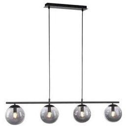 JUST LIGHT Pendelleuchte "BIG WIDOW", schwarz, 4, 1 Stk., Leuchten, ExklusiveE14, Pendelleuchte