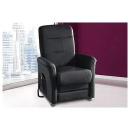 Sit & More TV-Sessel SIT & MORE "Charlie", schwarz, B:76cm H:103cm T:91cm, Altara Nubuck, die Luxus-Microfaser aus 100% Polyester;Luxus-Kunstleder;novalife- die ganz besondere Luxus-Microfaser (aus 54% Acryl, 25% Polyamid, 14% Polyester, 7% Baumwolle);Naturleder (echtes Rindsleder), Sessel, wahlweise mit Motor und Aufstehhilfe