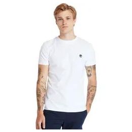 T-Shirt Timberland "DUNSTAN RIVER Short Sleeve Tee", Herren, Gr. XXL, wei&szlig;, Single Jersey, Obermaterial: 100% Baumwolle, Rundhals, Shirts T-Shirt