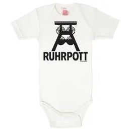 Body logoshirt, Jungen, Gr. 98/104, EURO-Gr&ouml;&szlig;en, wei&szlig;, 100% Baumwolle, mehrfarbig, normal, Bodys Body, mit Ruhrpott-Frontdruck
