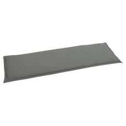Bankauflage GO-DE, grau (anthrazit), B:148cm H:6cm T:45cm, Obermaterial: 85% Baumwolle, 15% Polyester, Polsterauflagen, Bankauflage