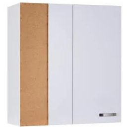 Eckh&auml;ngeschrank KOCHSTATION "KS-Cara", wei&szlig; (wei&szlig;, wei&szlig;), B:80cm H:89,6cm T:34,9cm, Schr&auml;nke, Eckh&auml;ngeschrank