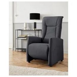 Sit & More TV-Sessel SIT & MORE "Melissa", grau (dunkelgrau), B:71cm H:113cm T:85cm, 98% Polyester 2% Polyamid, Sessel, wahlweise elektrisch oder manuell verstellbar, optional Aufstehhilfe