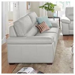 3-Sitzer Calia italia "Gaia, hochwertiges Ledersofa mit erstklassigem Sitzkomfort", braun (tortora), B:210cm H:92cm T:97cm, Leder SORRENTO - 100% Leder;Leder BULL - 100% Leder, Sofas, edles Design, in zwei hochwertigen Lederqualit&auml;ten