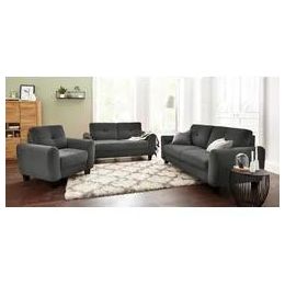 Sit & More Sessel SIT & MORE "Varese", grau (anthrazit), B:99cm H:91cm T:90cm, Struktur fein (100% Polyester);Flachgewebe (95% Polyester, 5% Polyamid);Luxus-Microfaser ALTARA NUBUCK (100% Polyester), Sessel, Sessel, inklusive Federkern