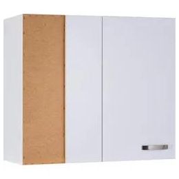 Eckh&auml;ngeschrank KOCHSTATION "KS-Cara", wei&szlig; (wei&szlig;, wei&szlig;), B:80cm H:70,4cm T:34,9cm, Schr&auml;nke, Eckh&auml;ngeschrank