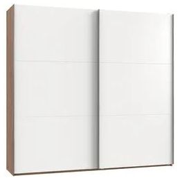 Schwebet&uuml;renschrank wimex "Level by fresh to go", wei&szlig; (plankeneichefarben, wei&szlig;), B:250cm H:236cm T:65cm, Schr&auml;nke, Schwebet&uuml;renschrank