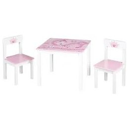 Kindersitzgruppe Roba "Krone", rosa (rosa,), Sitzm&ouml;bel-Sets, Kinder