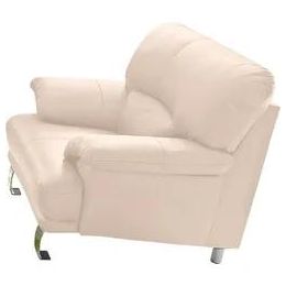Sessel Trendmanufaktur "Cecilia, Loungesessel im italienischen Design, hoher Sitzkomfort", beige, B:112cm H:87cm T:89cm, Microfaser PRIMABELLE (100% Polyester);NaturLEDER (echtes Rindsleder) in Sitz und R&uuml;cken. Korpus in passendem Kunstleder SOFTLUX bezogen;Luxus-Microfaser ALCAZAR (100% Polyester);NaturLEDER: Bitte beachten Sie, dass Lederbez&uuml;ge mehr N&auml;hte aufweisen als Stoffbez&uuml;ge.;Kunstleder SO