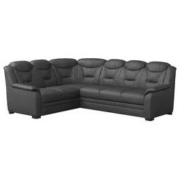Ecksofa COTTA "Marcus L-Form", grau (fango), B:263cm H:99cm T:211cm, 64% Polyurethan, 25% Polyester, 11% Baumwolle, Sofas, Ecksofa, wahlweise mit Bettfunktion & Stauraum