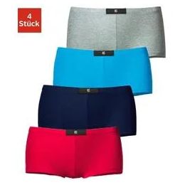 H.I.S. Panty H.I.S, Damen, Gr. 48, bunt (grau, meliert, blau, marine, rot), Jersey, Obermaterial: 95% Baumwolle, 5% Elasthan, unifarben, k&ouml;rpernah, Unterhosen Panty, aus elastischer Baumwoll-Qualit&auml;t