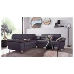 Sit & More Ecksofa SIT & MORE "Sorano L-Form", grau (anthrazit), B:249cm H:88cm T:229cm, Sofas, Ecksofa, wahlweise mit Bett- und Relaxfunktion, inkl. Bettkasten